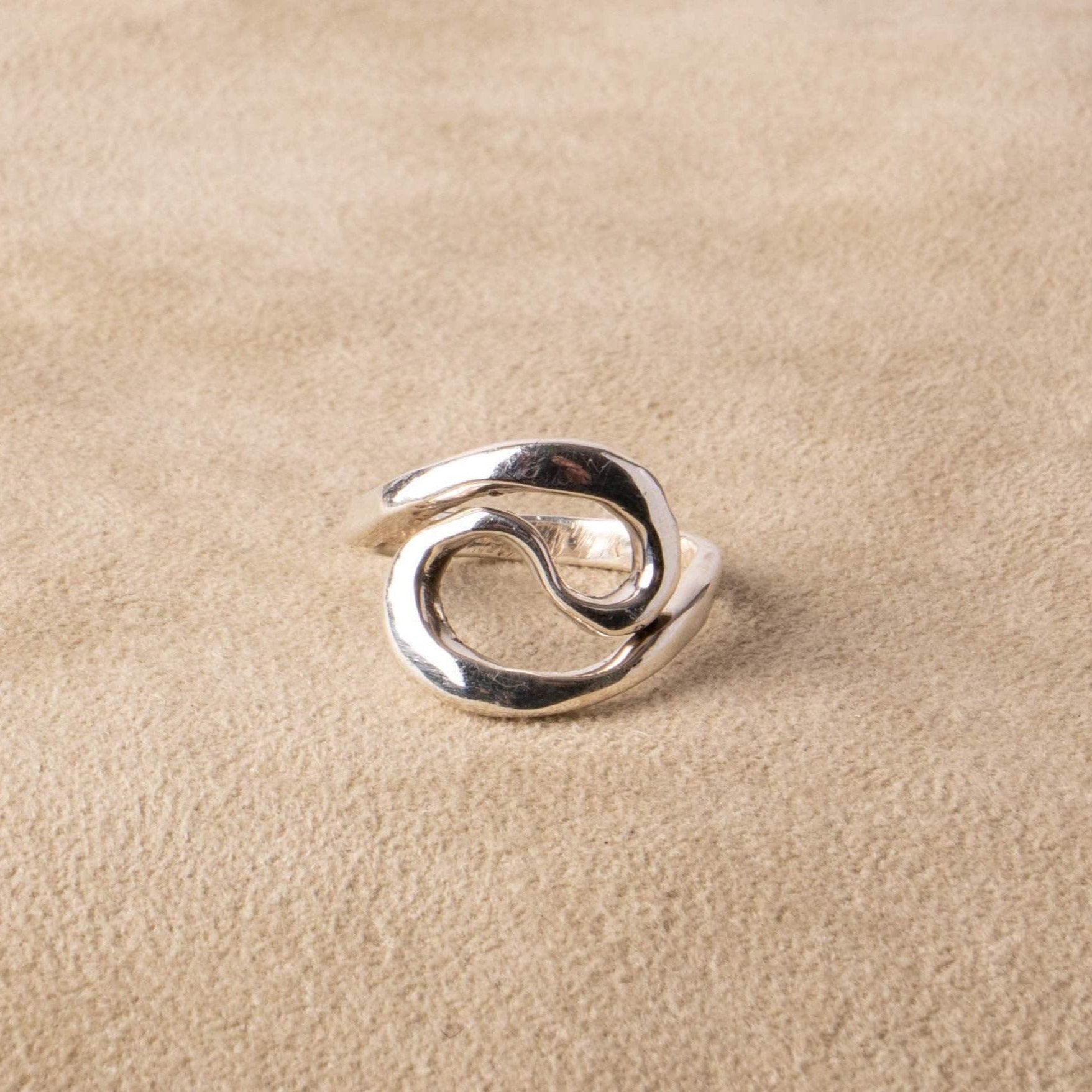 Sterling silver swirl ring store